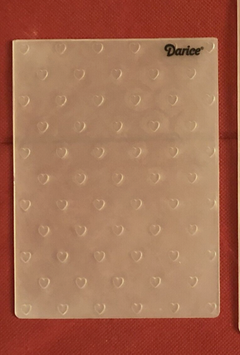 Darice Embossing Essentials Folders Tiny HEARTS Background Valentines ...