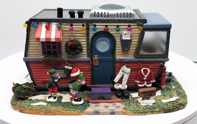 Lemax Santa Lane Trailer Porcelain Lighted Building 2014 Sears ...