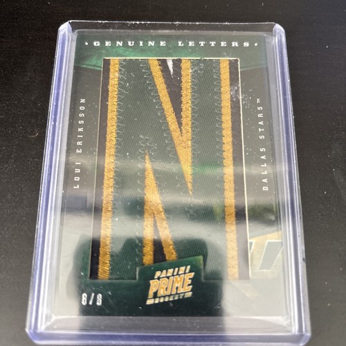 2011-12 panini prime genuine letters patch /8 loui eriksson | eBay