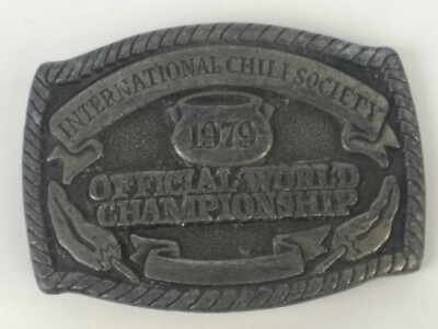 Vintage 1979 International Chili Society World Championship Metal Belt ...