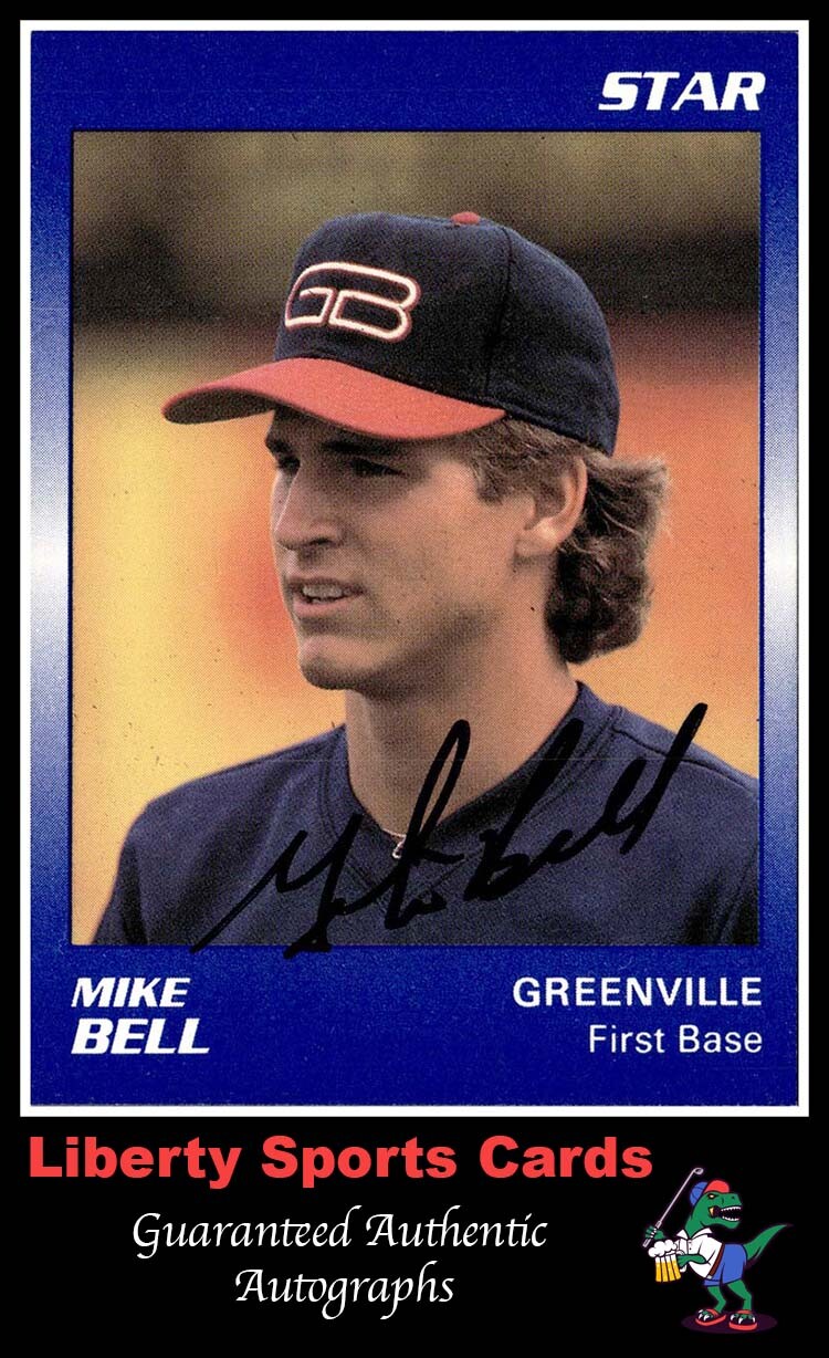 1989 Star Mike Bell #34 Authentic Autographed Card Greenville Braves | eBay