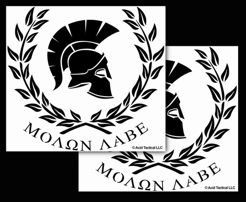 Acid Tactical 8" ΜΟΛΩΝ ΛΑΒΕ MOLON LABE Vinyl Car Truck Window Sticker ...