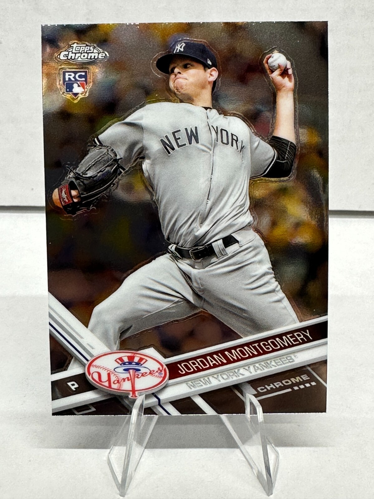 2017 Topps Chrome Baseball Card #24 Jordan Montgomery RC New York ...
