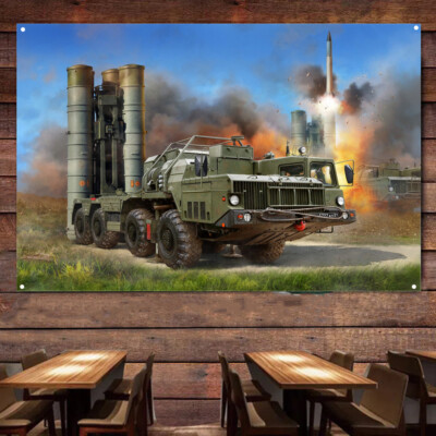 Russian S-400 Triumph air defense system Poster Panzer Art Banner ...