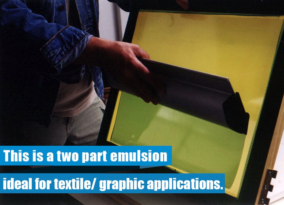 Ecotex® Blue Dual Cure Emulsion - Graphic Emulsion For Screen Printing ...