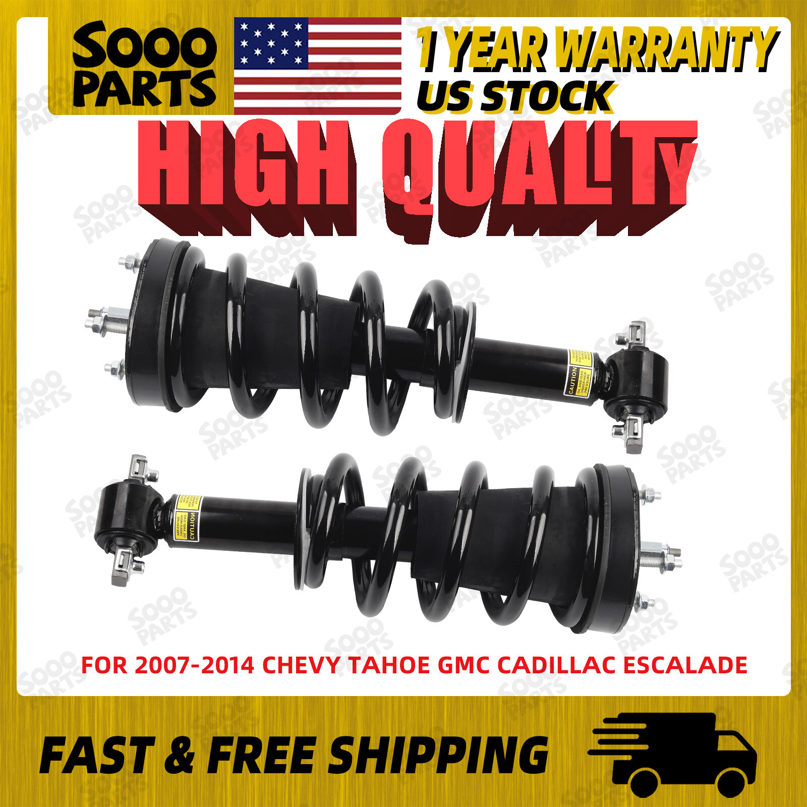 2x Front Shock Struts Magneride For 2007-2014 Chevy Tahoe GMC Cadillac ...