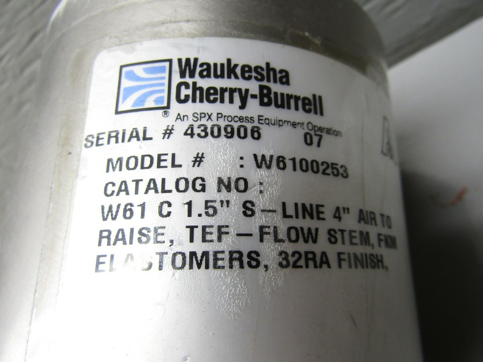 SPX Waukesha W61 C 1.5" Valve W6100253 | eBay