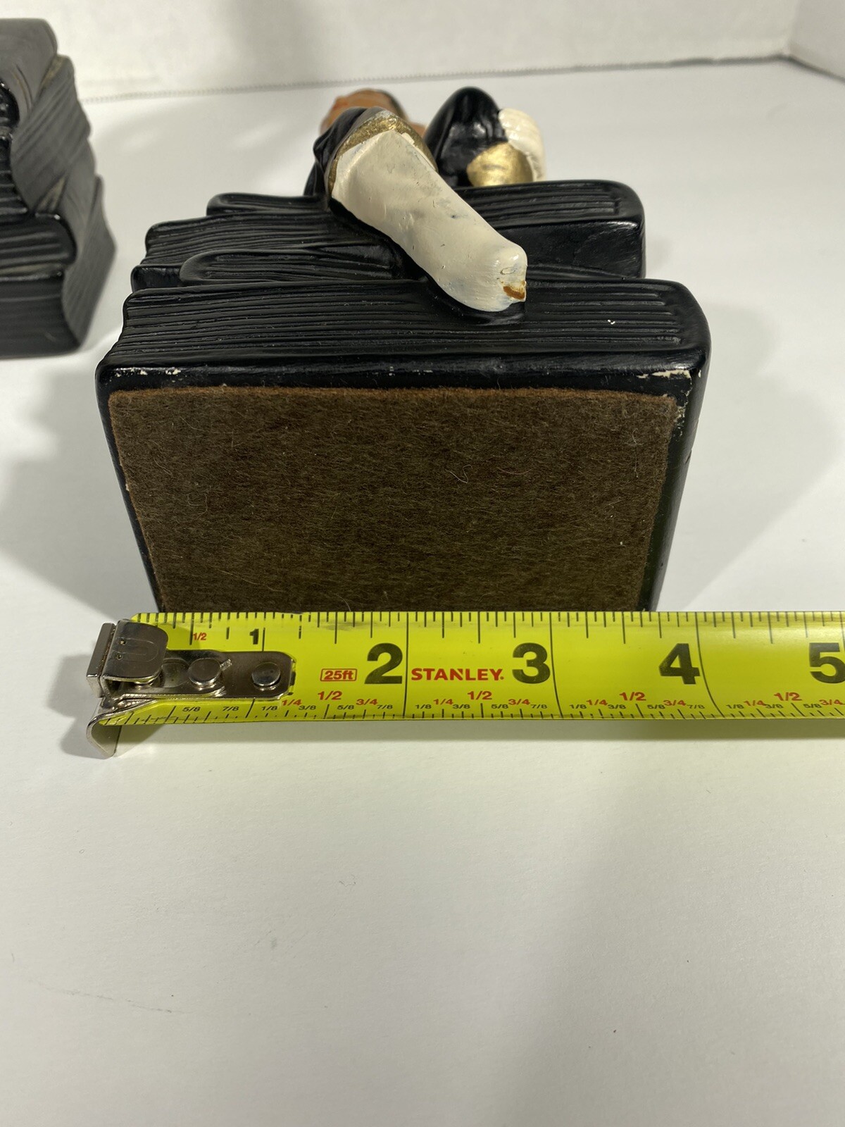 Rare ALEXANDER BACKER ABCO Bookends Chalkware 1950’s Size 7” X 3-3/4 ...