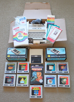 RADIO SHACK TANDY TRS-80 COLOR COMPUTER 2 & 10 GAMES MODEM APPLIANCE ...