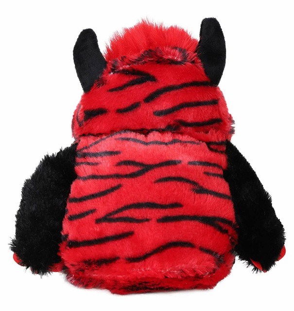 23cm Red & Black Colour Worry Monster Plush Soft Toy (pl41-redandblack ...