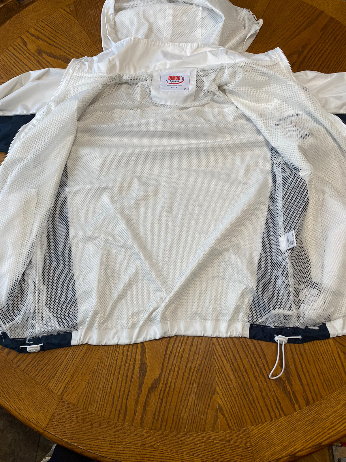 Mens Dimco White & Blue Mackinac Island Zip Up Windbr… - Gem