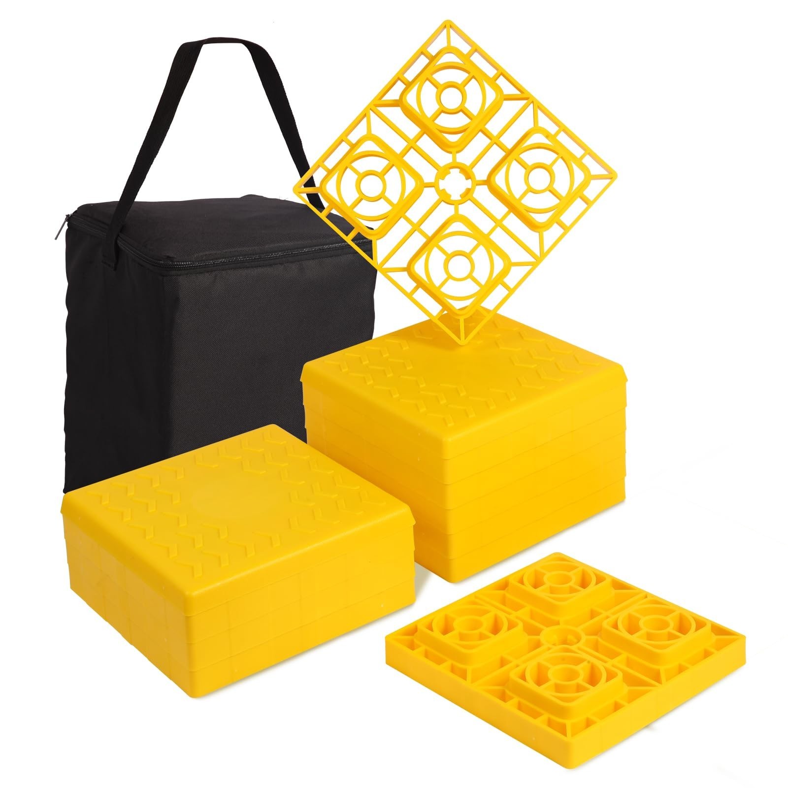 Heavy Duty RV Leveling Blocks 12-Pack Camper Leveling Blocks, New