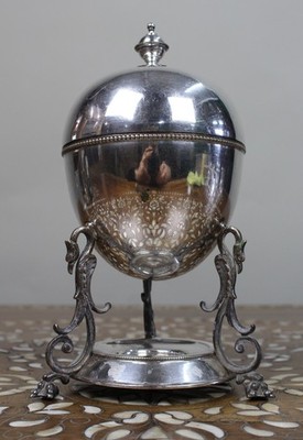 Late Victorian Silver-Plated Egg Coddler on Stand | eBay