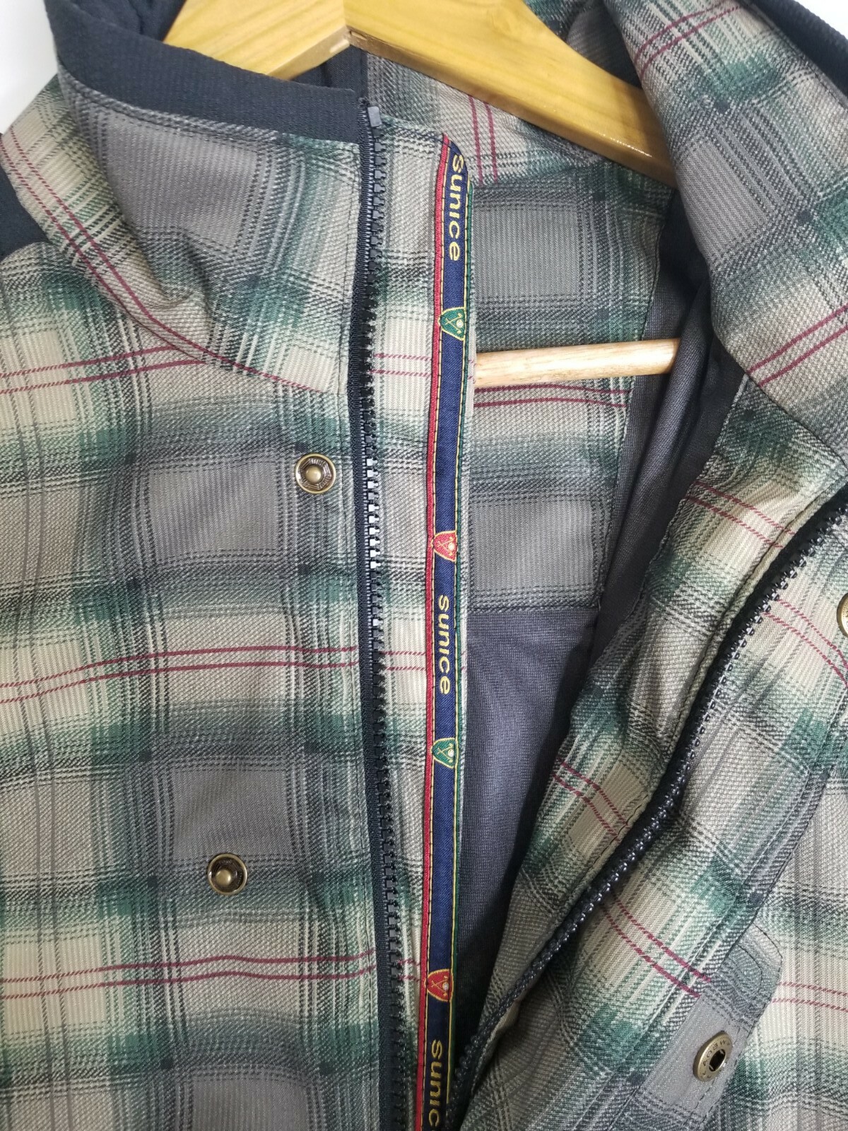 Rare Vintage 90's Sunice Gore-tex Bomber Jacket Green… - Gem