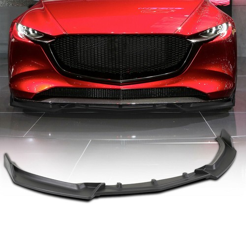 For Mazda 3 Axela 2019-23 Glossy Black Front Bumper Bottom Chin Spoiler ...