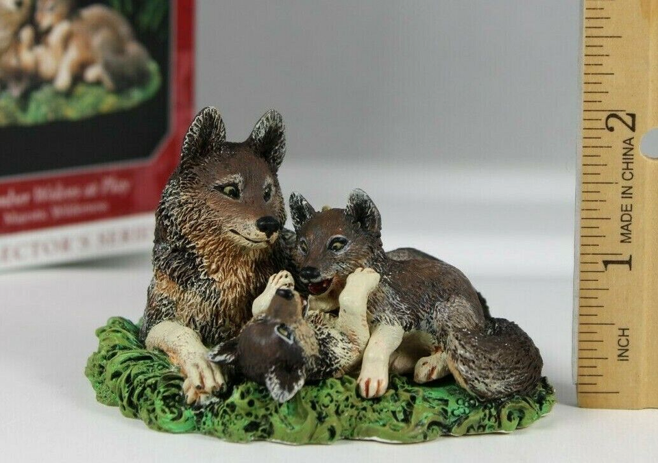 Hallmark Timber Wolves At Play Ornament Majestic Wilderness Christmas ...