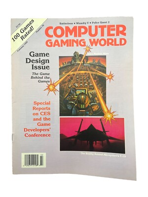 Computer Gaming World PC Game Magazine #56 Feb 1989 The Game Behind The ...