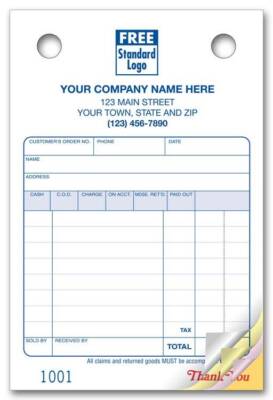 250 Multi-Purpose 2 Part Register Forms, Classic Small Format NEBS ...