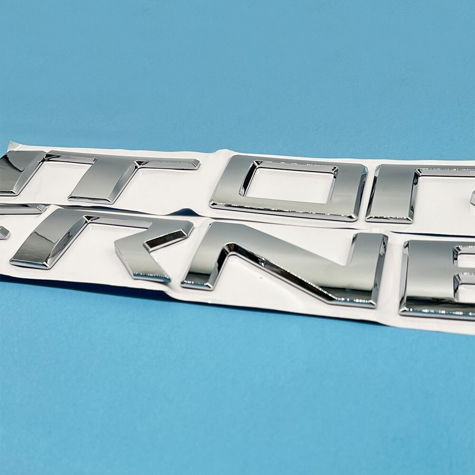 2022-2024 Nissan Frontier CHROEM 3D Raised Tailgate Letters Badge | US ...