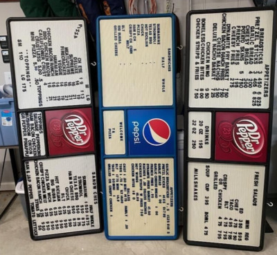 Menu Boards - Pepsi Menu Board