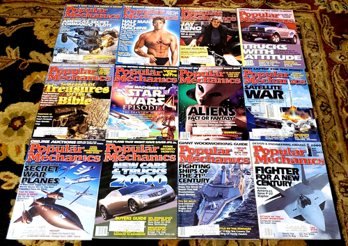 Vintage 1999 Popular Mechanics Magazine Robots Star Wars Aliens Truck ...