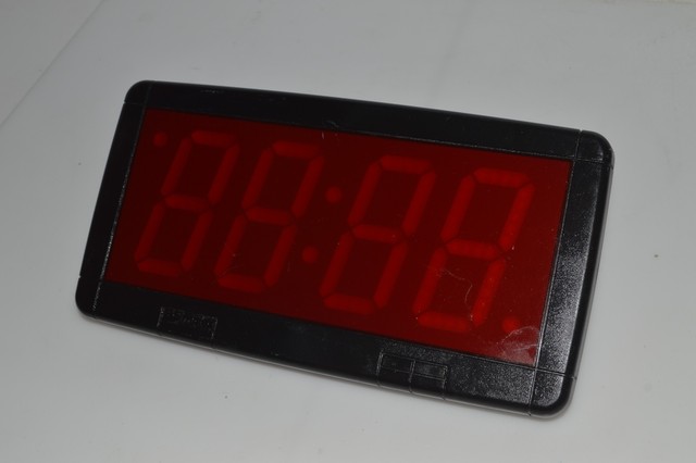 Simplex 6334-9140 4" 120VAC LED Clock - Black/Red for sale online | eBay