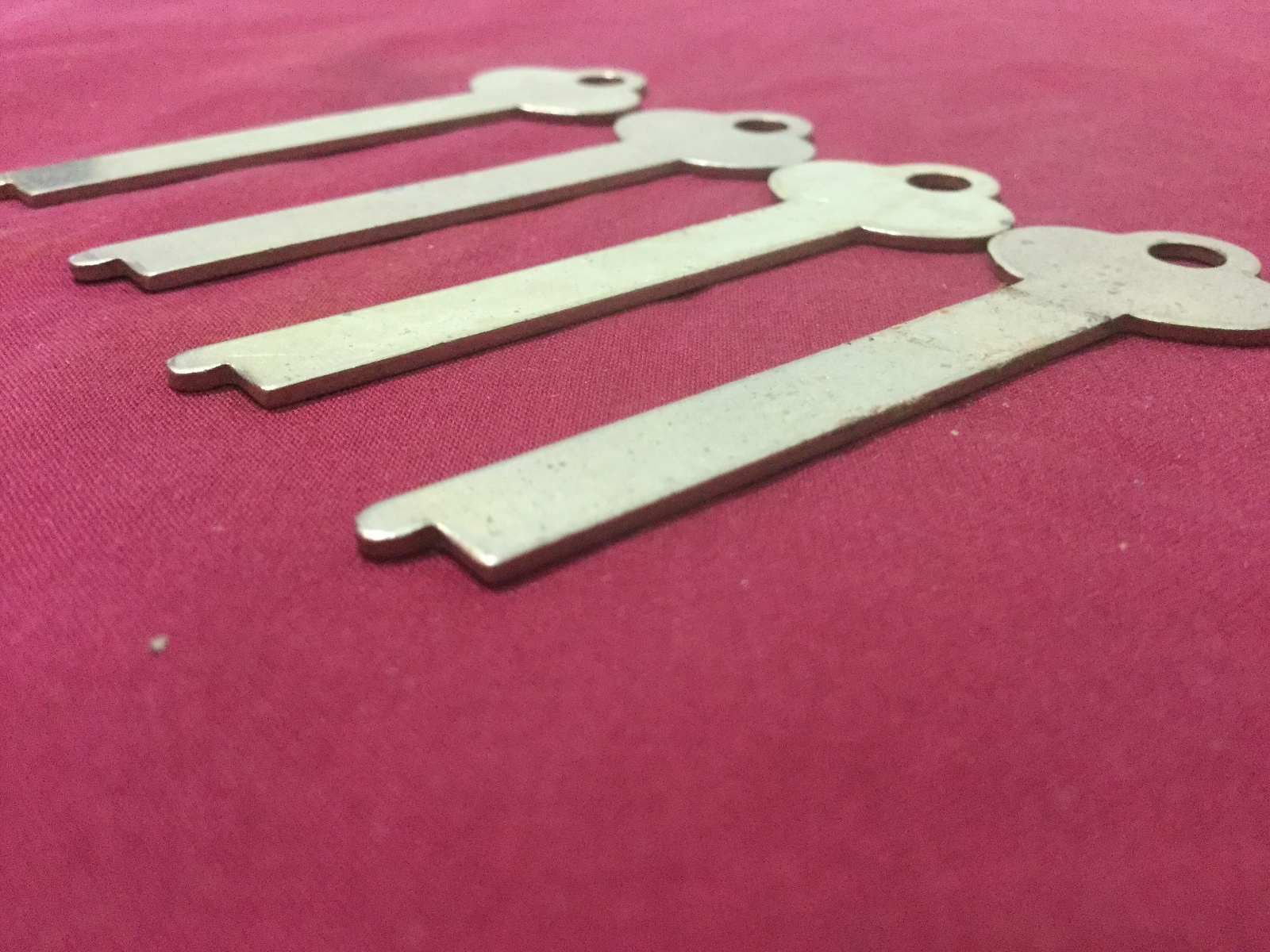 Ilco Aftermarket 1221AL Flat Steel Key Blanks, Set of 4 - Locksmith | eBay