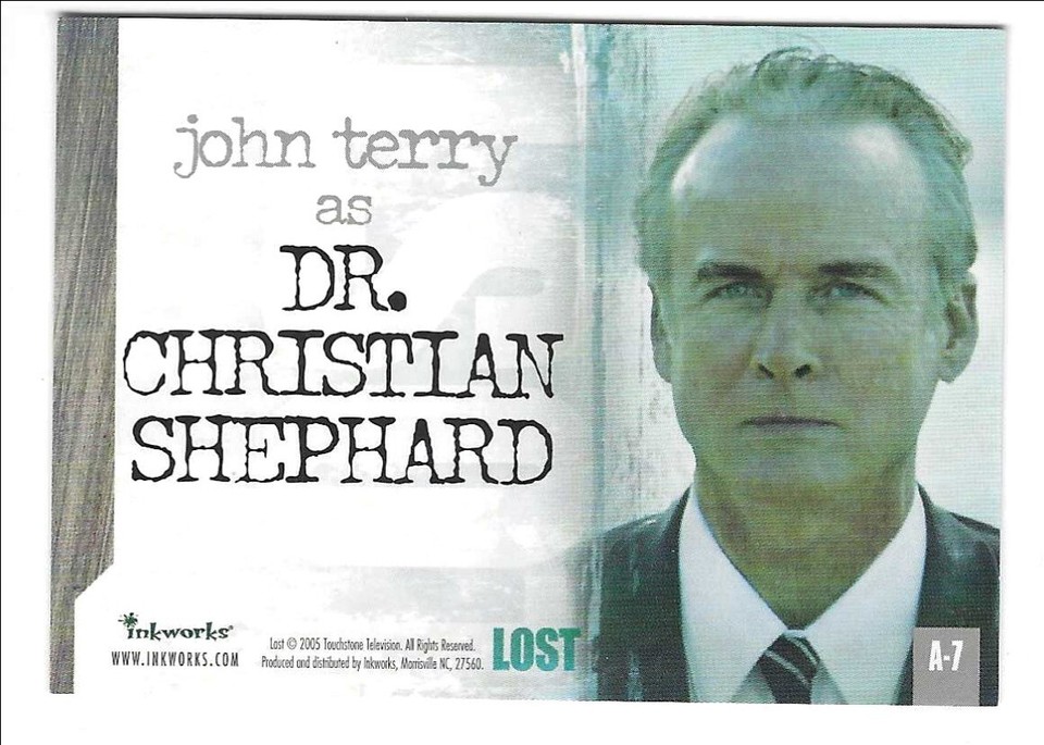 Lost Season 1 One A-7 John Terry as Dr. Christian Shephard Autograph ...