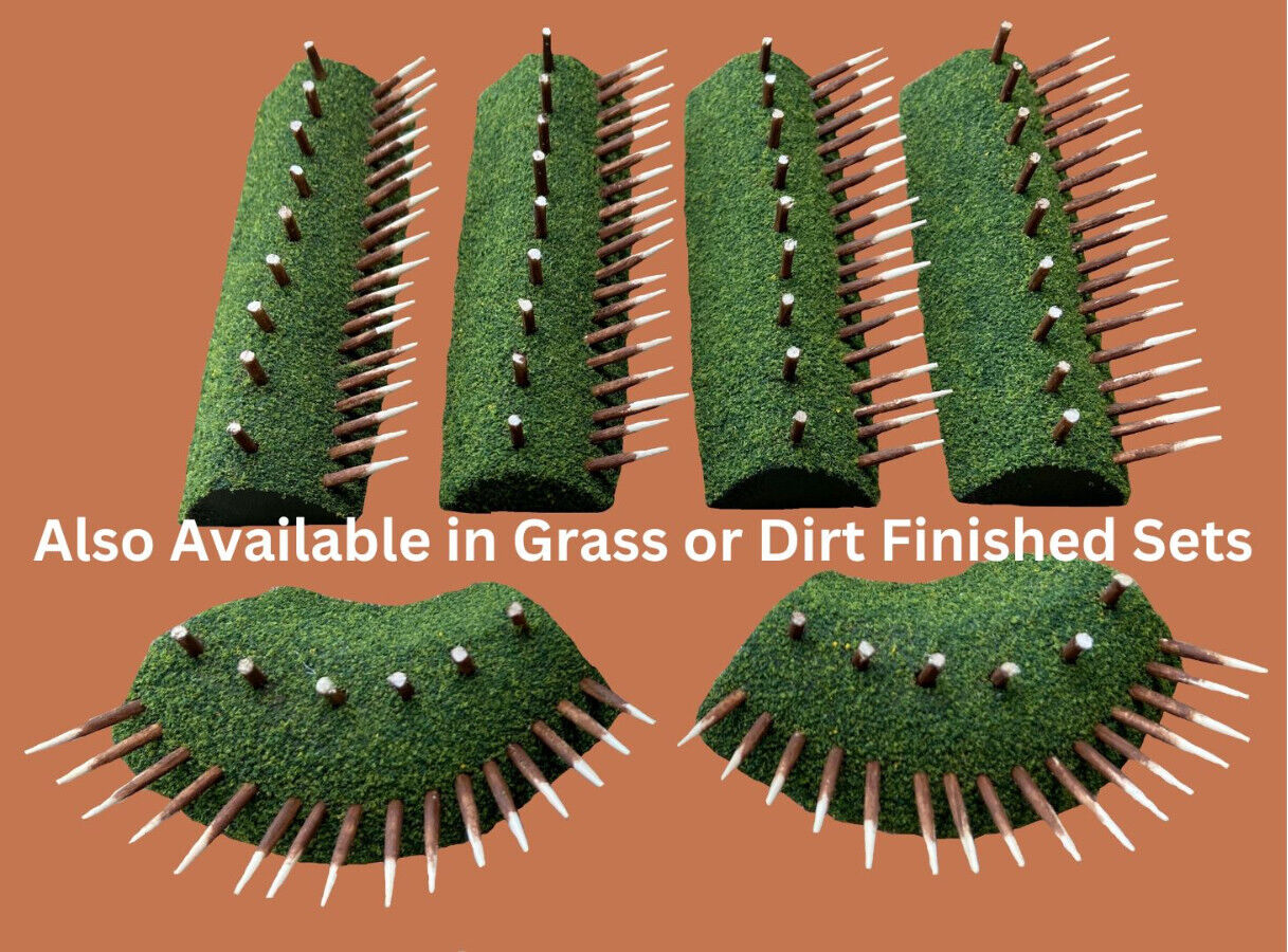 Dirt Berm Defense Barrier w/ Stakes & Poles 1/72 Scale 15mm 28mm ACW ...