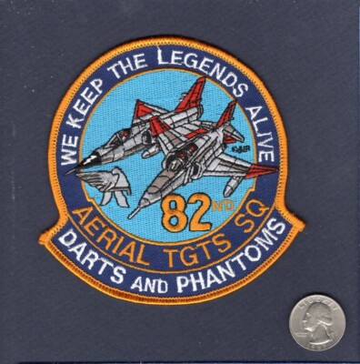 82nd ATS F-106 DELTA DART F-4 PHANTOM USAF Aerial Target Squadron Patch ...