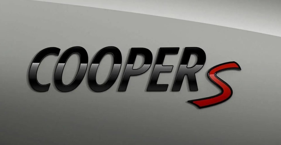 Black Cooper S Rear Badge Emblem Decal Letters Sticker For Mini Boot ...