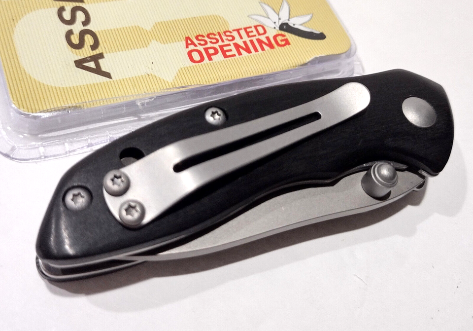 Schrade Old Timer Spring Open Assisted Drop Point Folding Pocket Knife ...