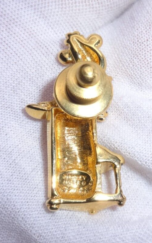 Disney Napier Minnie Mouse Piano Gold Toned Pin Disneyland | eBay