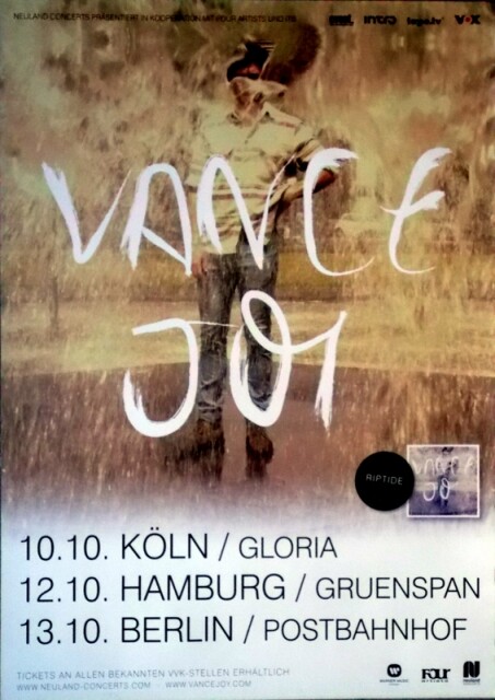JOY, VANCE - 2014 - Plakat - In Concert - Riptide Tour - Poster | eBay