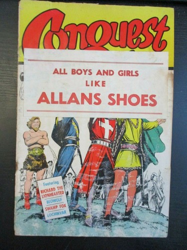 CONQUEST COMICS #1, 1953, SWAMP FOX, RICHARD THE LION-HEARTED, BEOWOLF ...