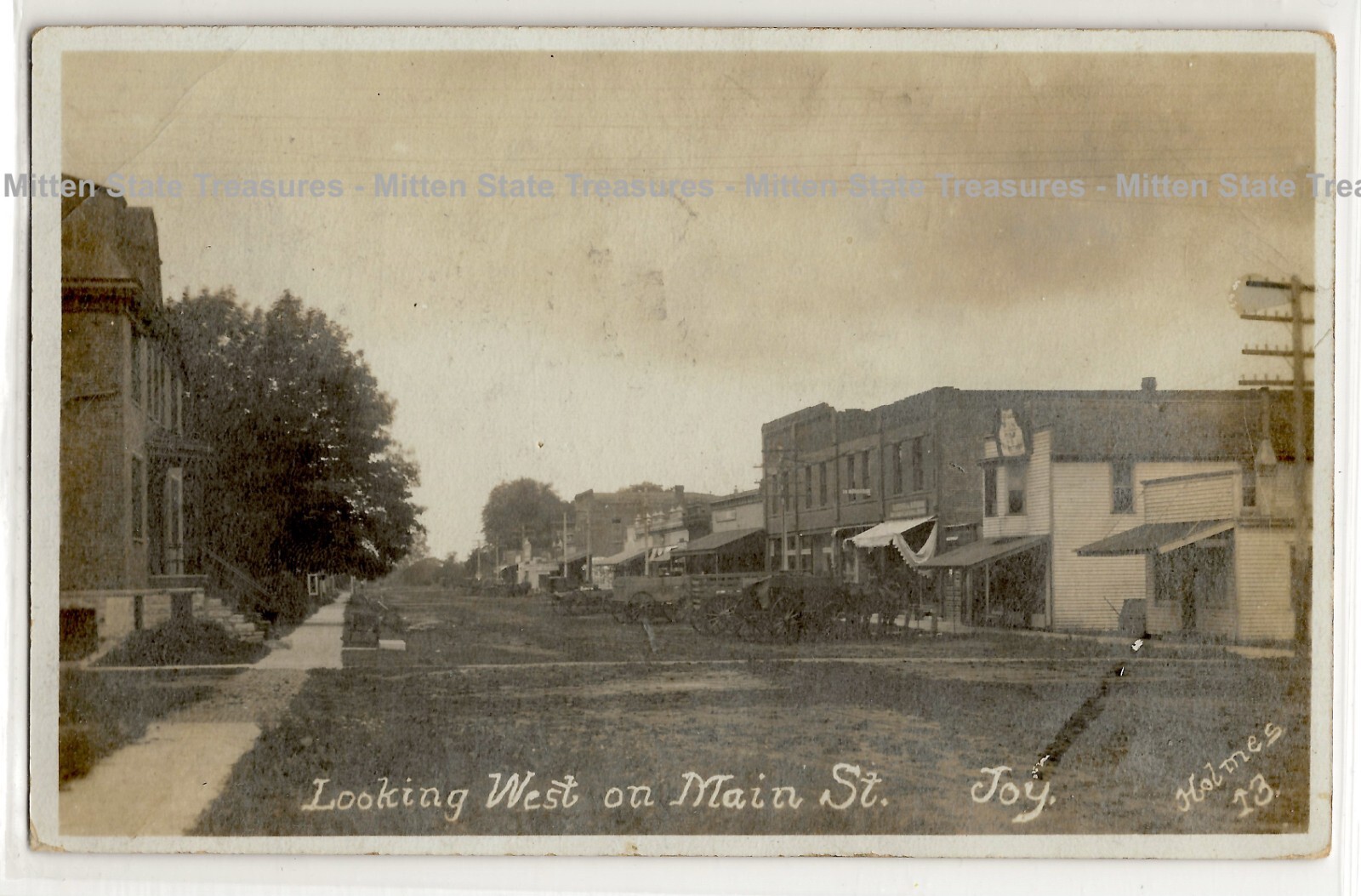 1908 Main Street, Joy, Illinois; Mercer County history photo postcard ...
