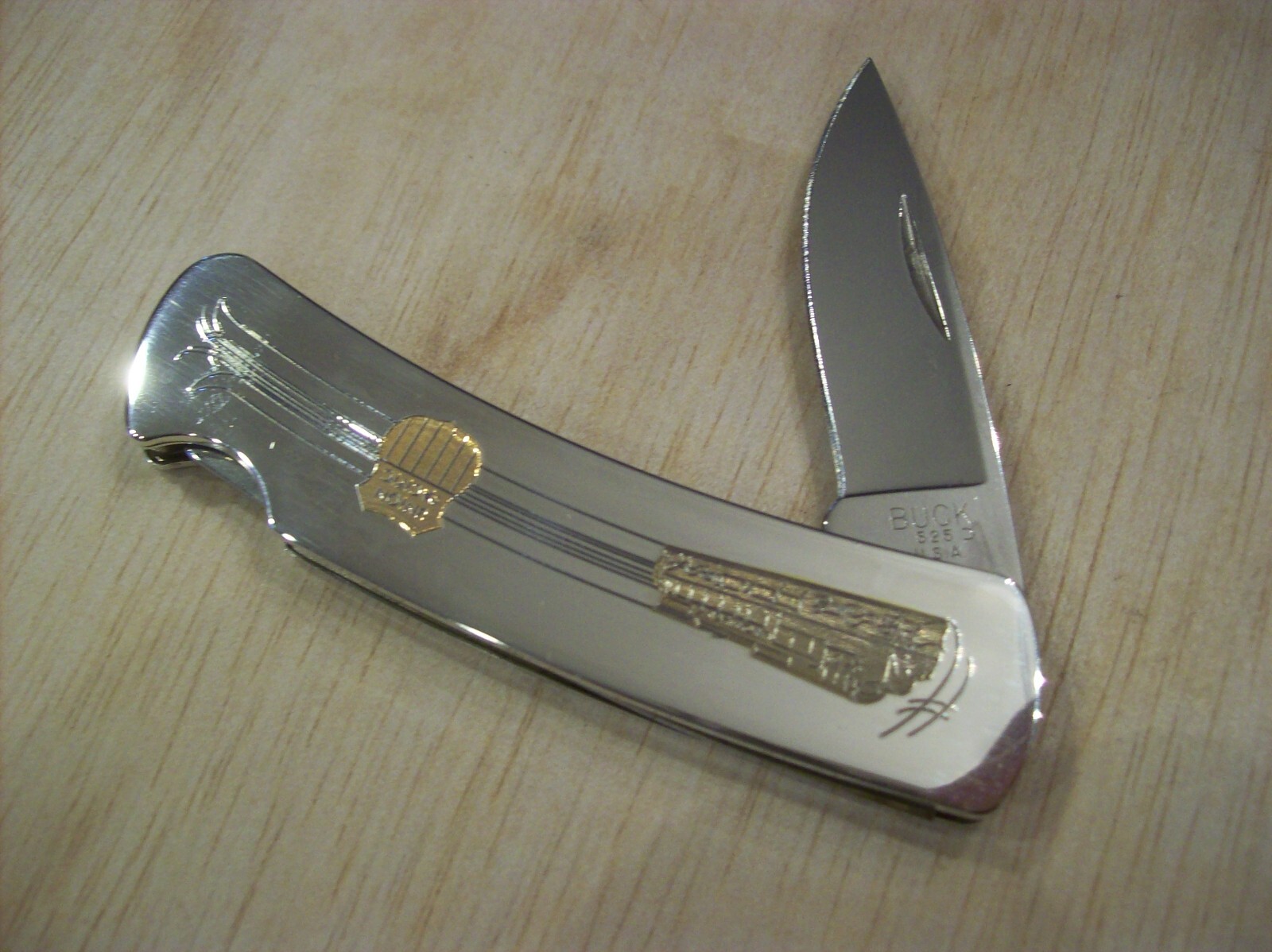 RARE VINTAGE BUCK KNIFE 525 PROTOTYPE DESIGN / .925 Sterling Scales ...