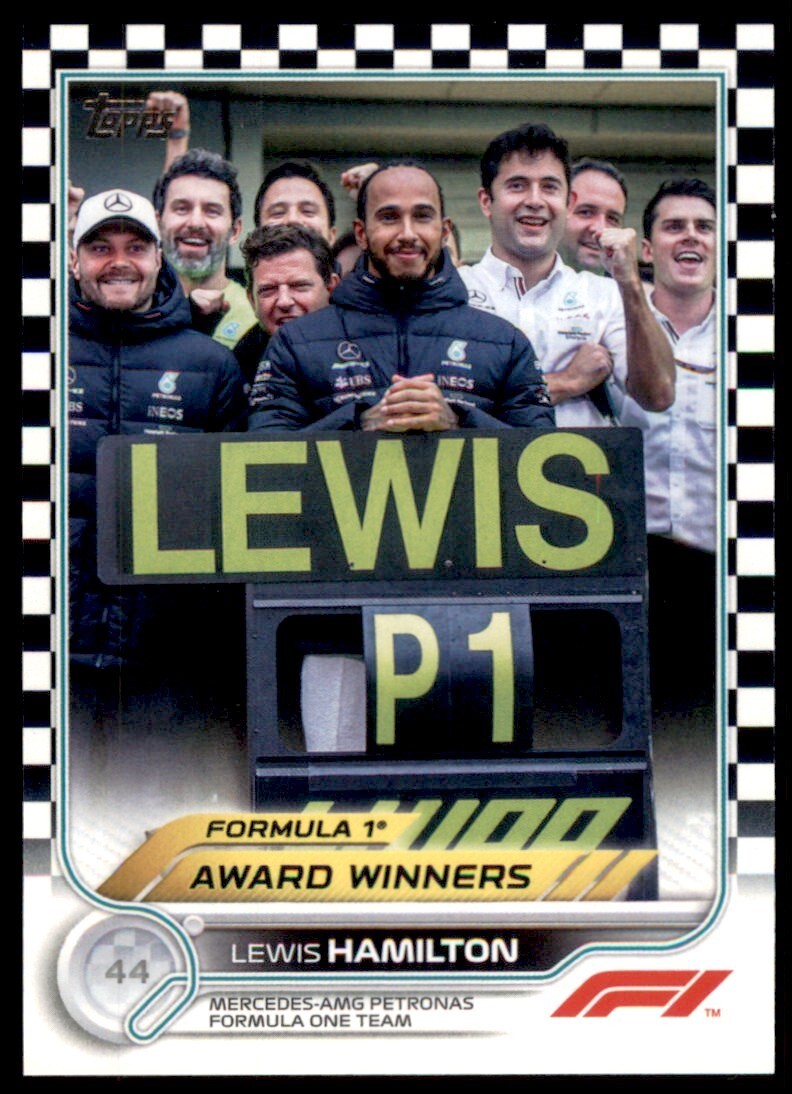 2022 Formula 1 Racing Base Checker Flag Awards #198 Lewis Hamilton | eBay
