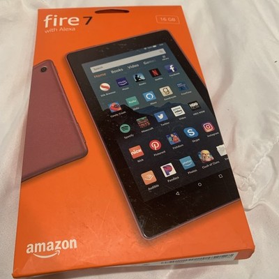Amazon Fire 7 (9th Generation) 16GB, Wi-Fi, 7in - Plum (With Special ...