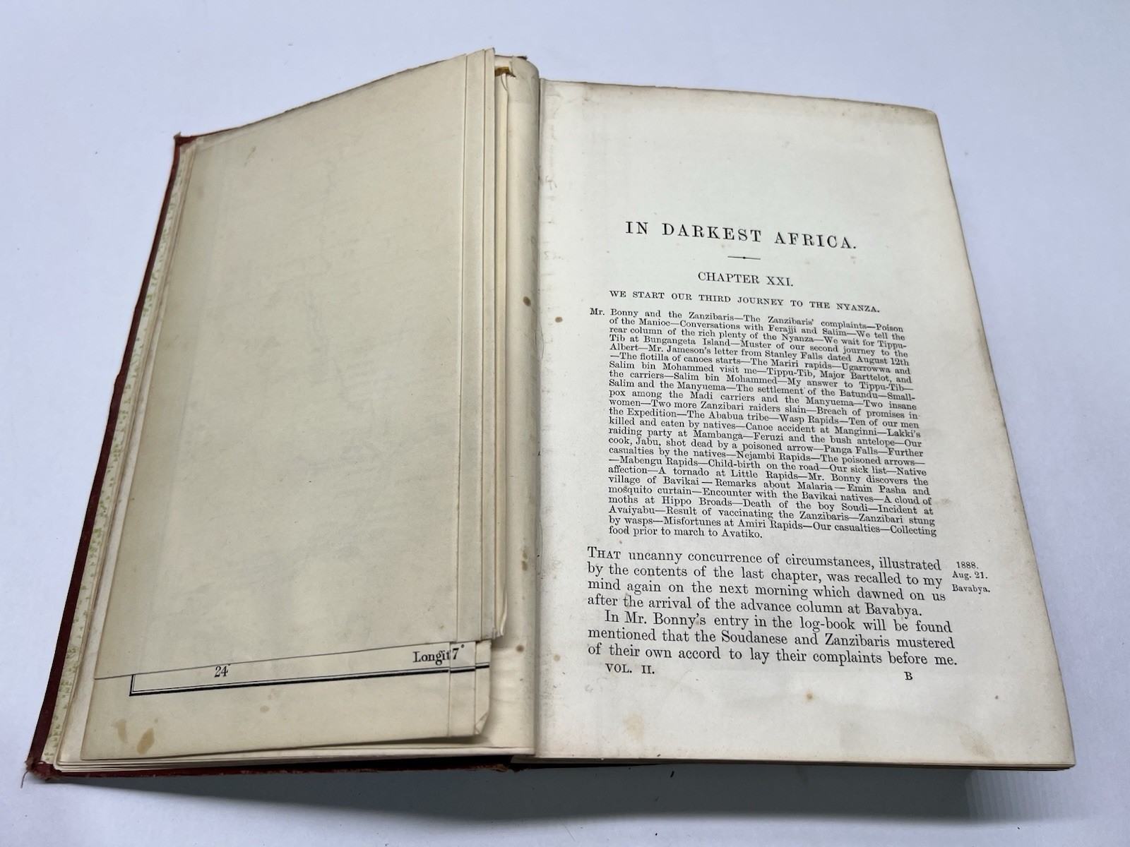 1890 - IN DARKEST AFRICA by HENRY M STANLEY Vol II, MAPS ...