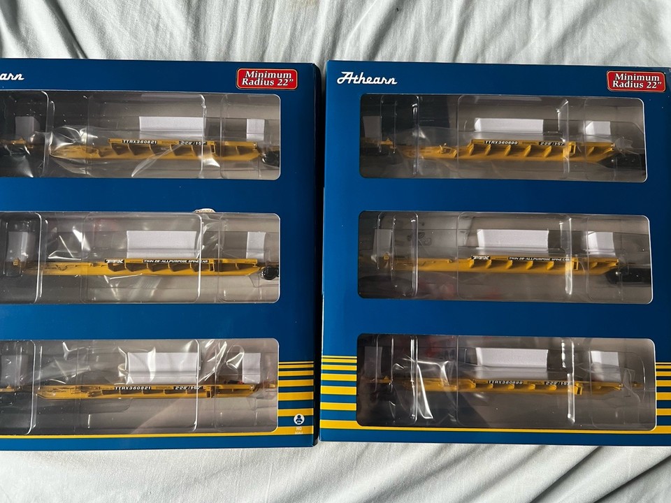 Athearn HO RTR 57' Trinity Spine Car TTRX (Lot of 6) ATH15671 HO Rolling Stock | eBay