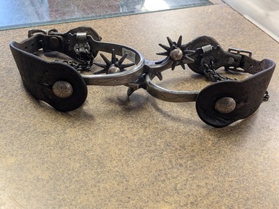 STERLING INLAY-1880s BUMBERMAN DROP SHANK 10 POINT ROWEL'S | eBay