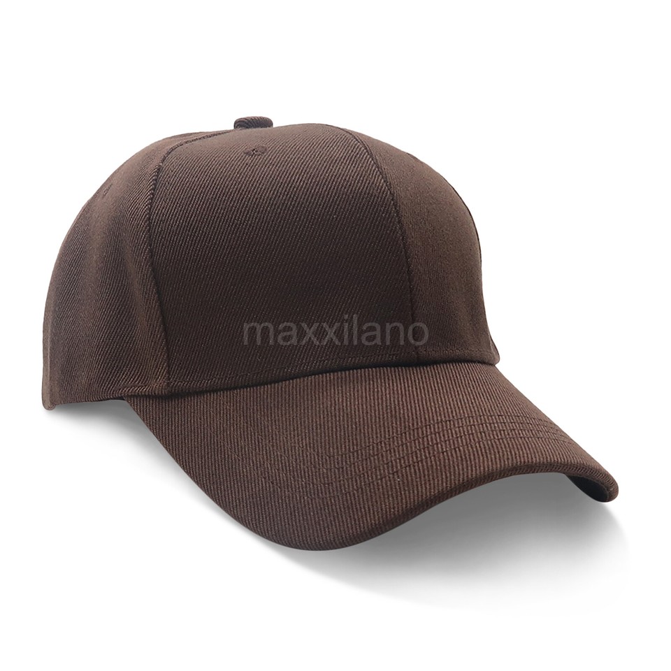 Solid Plain Baseball Cap Trucker Camo Blank Hat Ball Men Women ...
