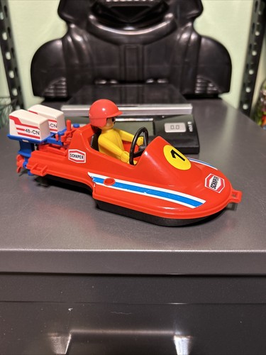 Vintage 1979 Playmobil Motor Speed Race Boat & Driver Wearing Helmet ...