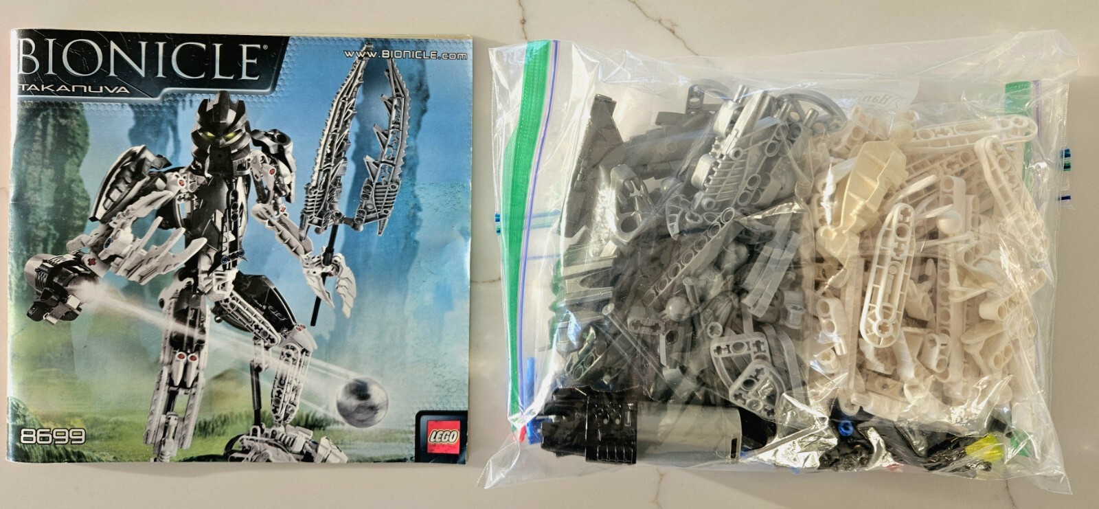LEGO BIONICLE Takanuva (set 8699): complete w/ instructions - SEE ...