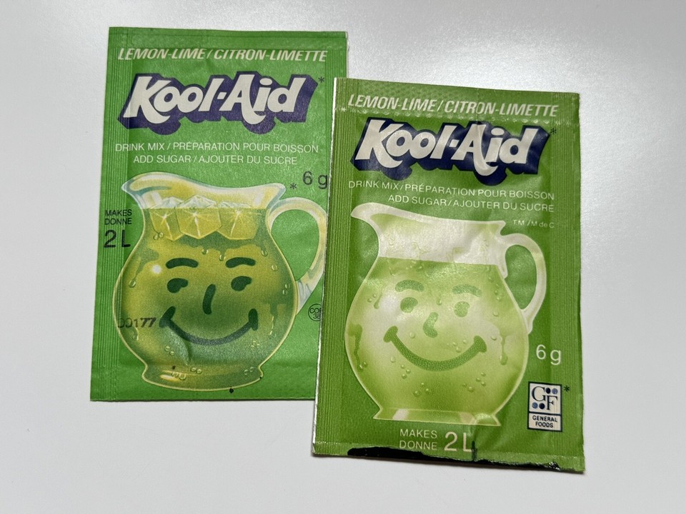 Vintage 80s Kool-Aid Lemon-Lime Canadian Flavor Packet NOS | eBay