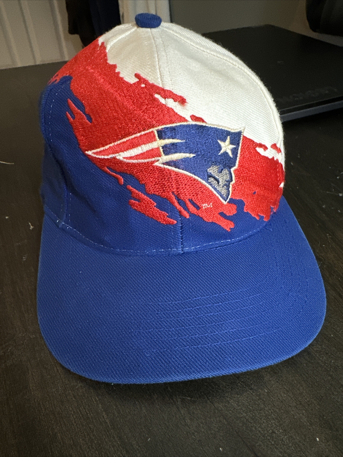 Vtg 90s New England Patriots Logo Athletic Pro Line Splash Hat Fitted 6 ...