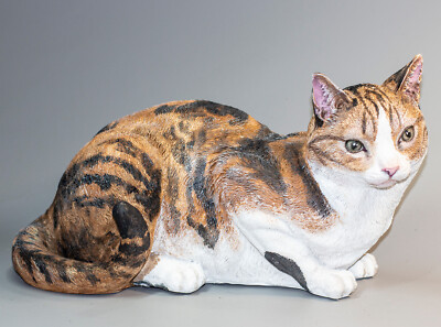 Unique Urn Calico Cat Ashes Memorial Statue Pet Loss Grave Decor ...