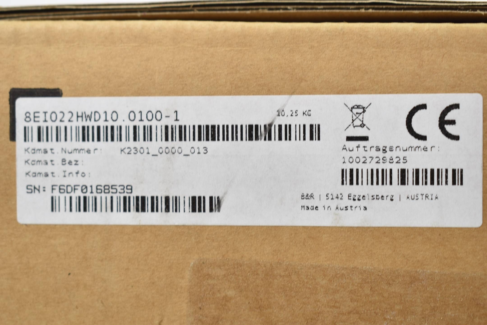 B&R automation Acopos P3 3x200-480VAC 30,5kVA 50/60Hz 8EI022HWD10.0100 ...