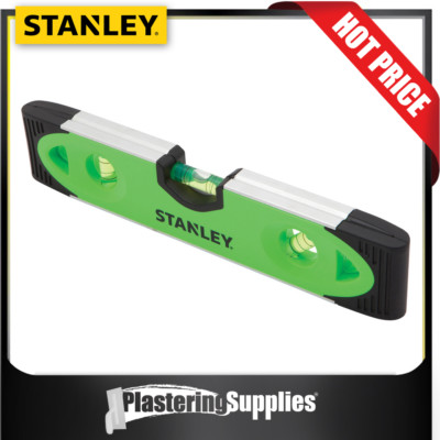 Stanley Spirit Level Torpedo 230mm 9" Magnetic Base Shock Proof ...